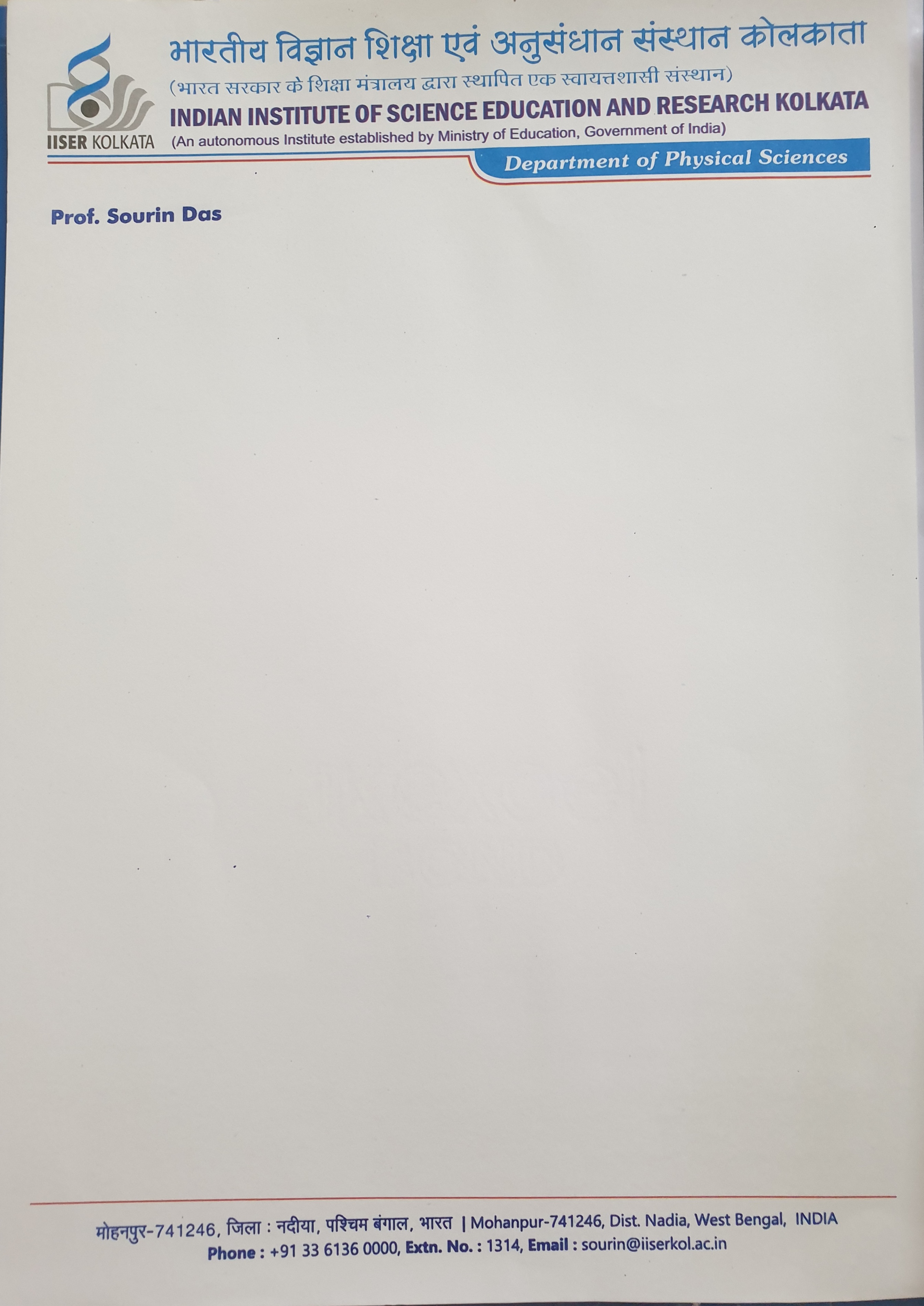 Department of Physics : Faculty